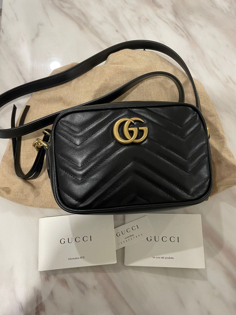 Gucci Marmont mini camera bag, Women's Fashion, Bags & Wallets, Cross ...