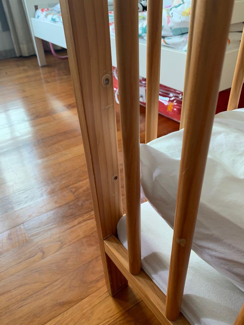 Height adjustable baby cot, Babies & Kids, Baby Nursery & Kids ...