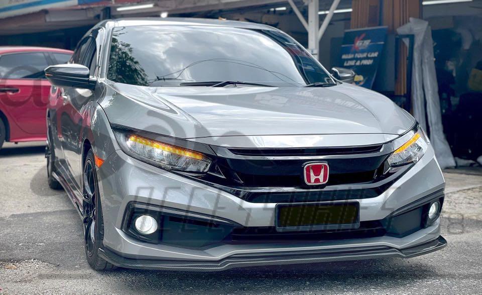 Honda Civic front lip 10 generation Thailand carbon fibre, Car ...