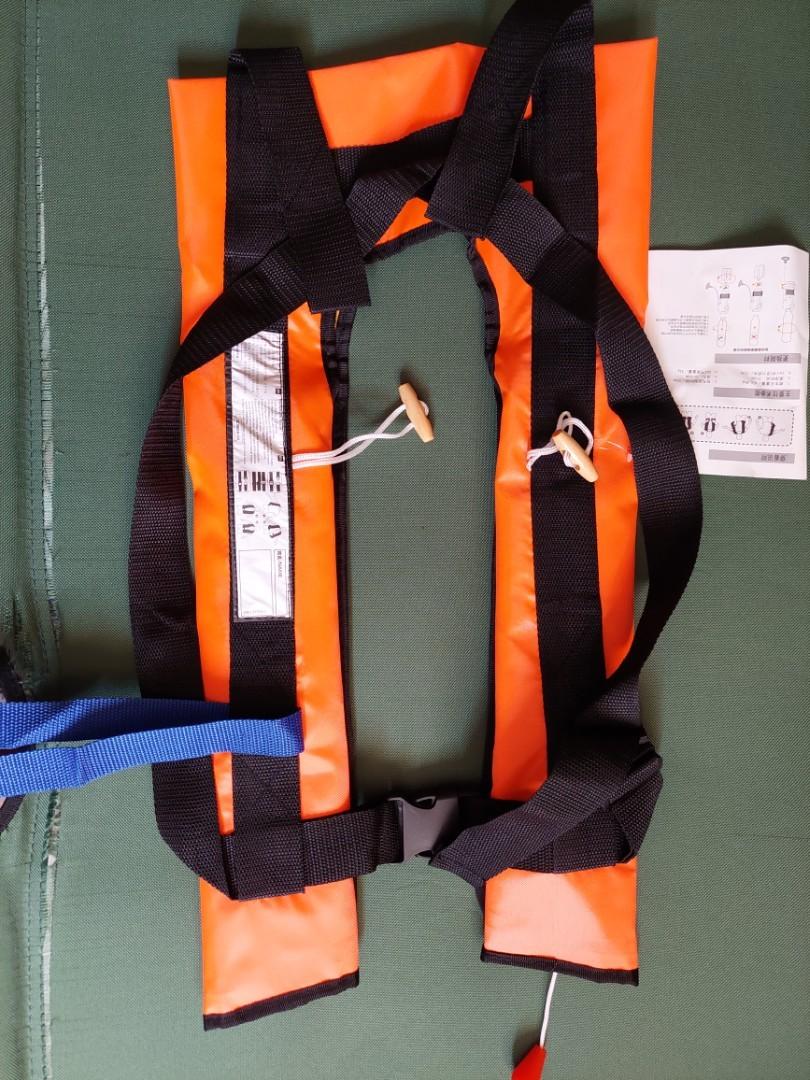 Inflatable life jacket automatic, Sports Equipment, Sports & Games ...