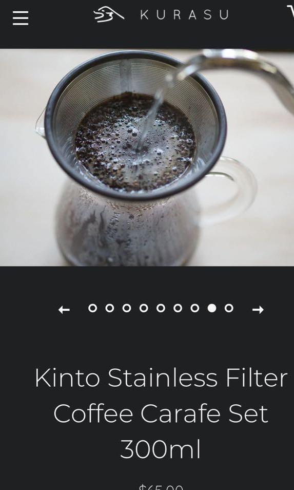 Kinto Stainless Filter Coffee Carafe Set, TV & Home Appliances, Kitchen ...
