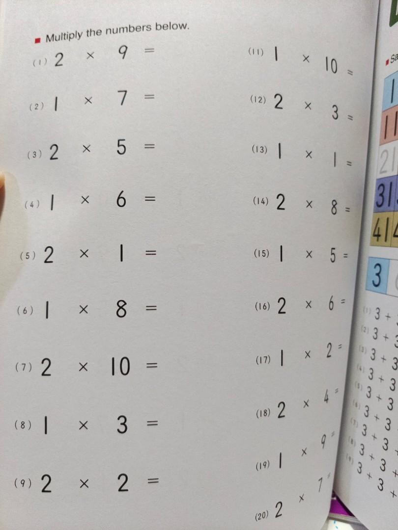 Kumon My Book of Simple Multiplication, Hobbies & Toys, Books ...