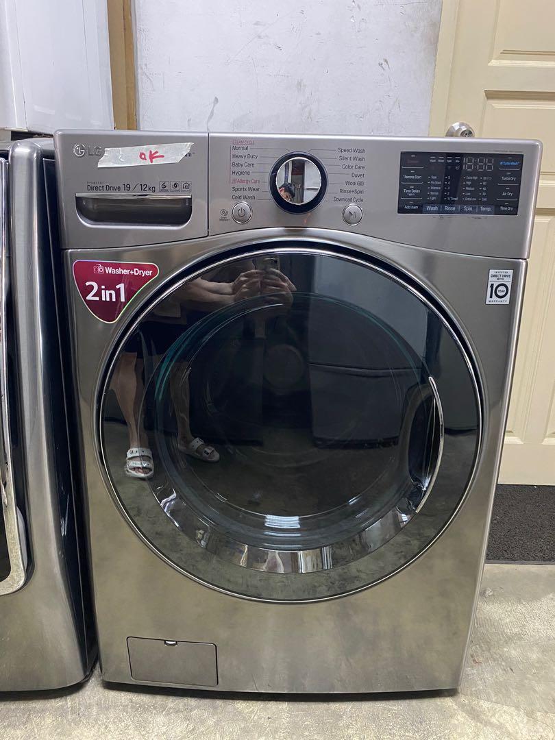 LG 19KG Washing Machine / 12KG Dryer 4Ticks DD MOTOR INVERTER 2in1 ...