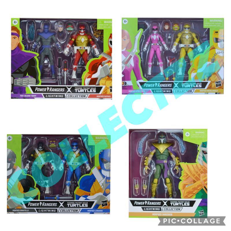 Set of 4 - Lightning Collection TMNT MMPR Teenage Mutant Ninja Turtles ...