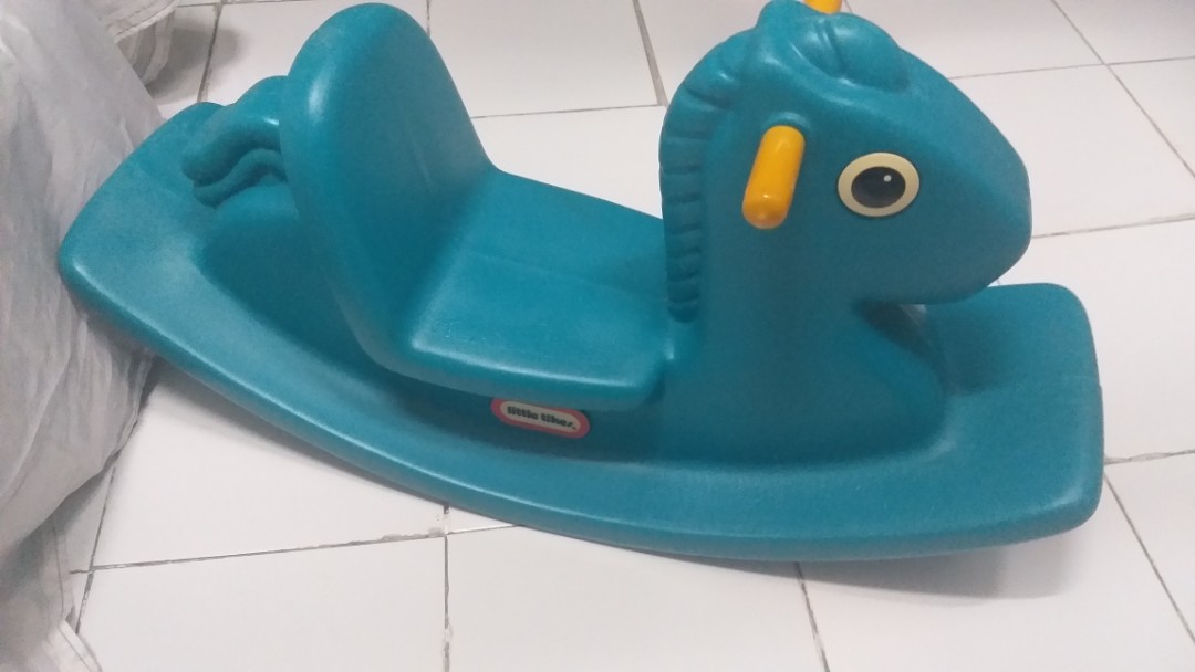 Little Tikes Classic Green Rocking Horse, Babies & Kids, Infant ...