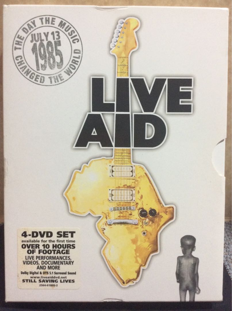 LIVE AID (DVD, 2004, 4-Disc Box Set) 1985 Elton John/U2/The Cars/Queen ...