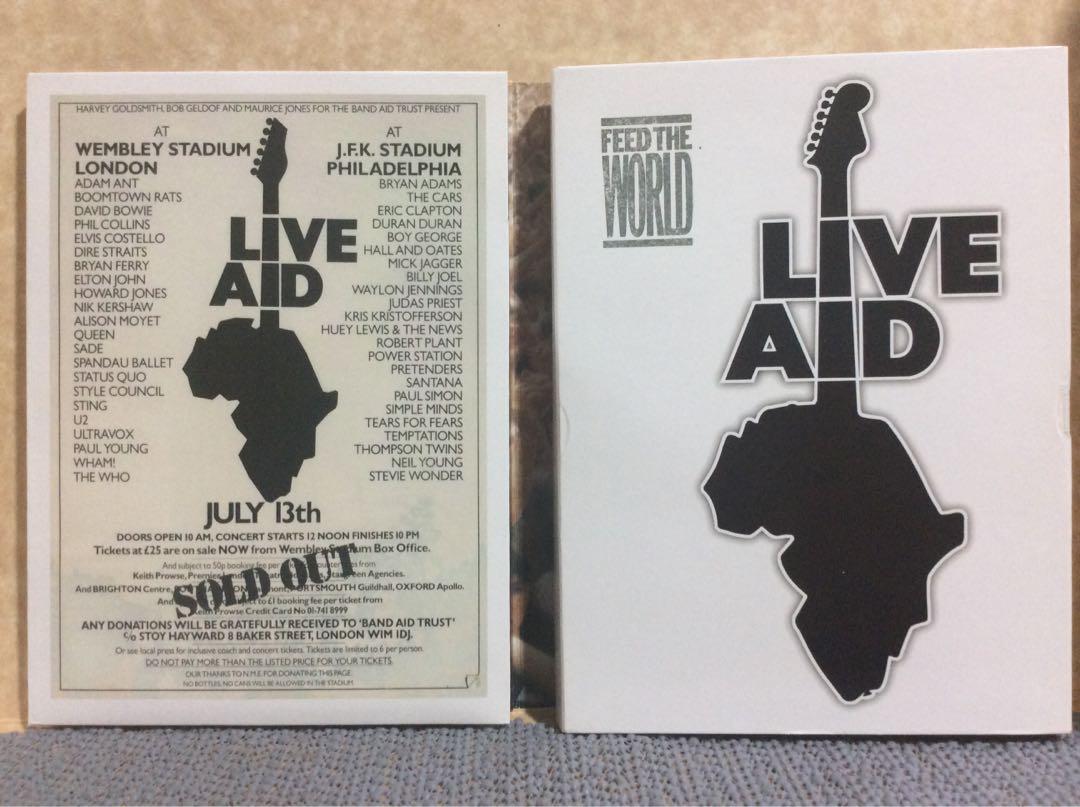 LIVE AID (DVD, 2004, 4-Disc Box Set) 1985 Elton John/U2/The Cars/Queen ...