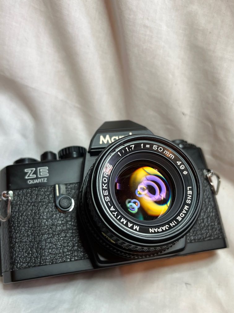 MAMIYA ZE Quartz & Lens f1.7, Photography, Cameras on Carousell