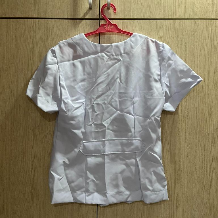 V-Neck White Uniform | OLFU Psychology Uniform (Women's), Women's ...