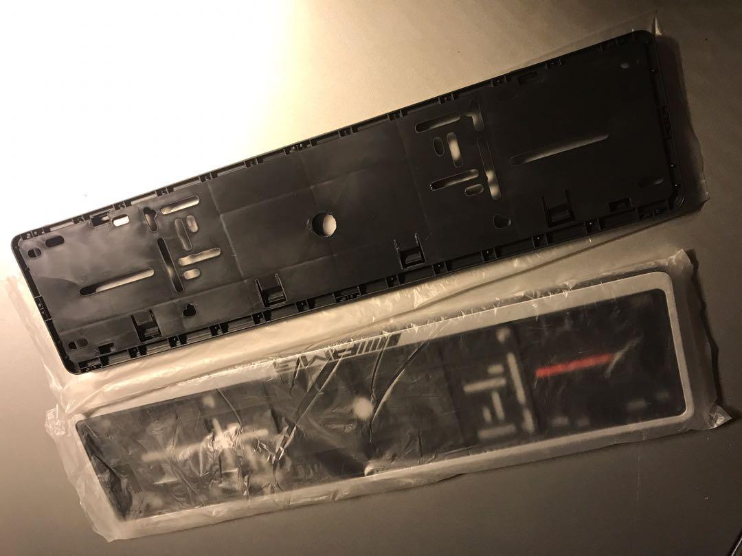 Mercedes AmG number plate case NEW LAST PAIR, Auto Accessories on Carousell