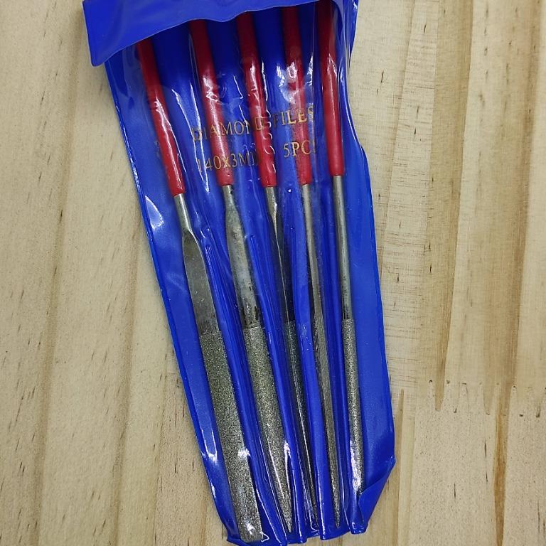 Metal Needle Files Set of 5 pcs. for DIY jewelry Glass Diamond Stone ...