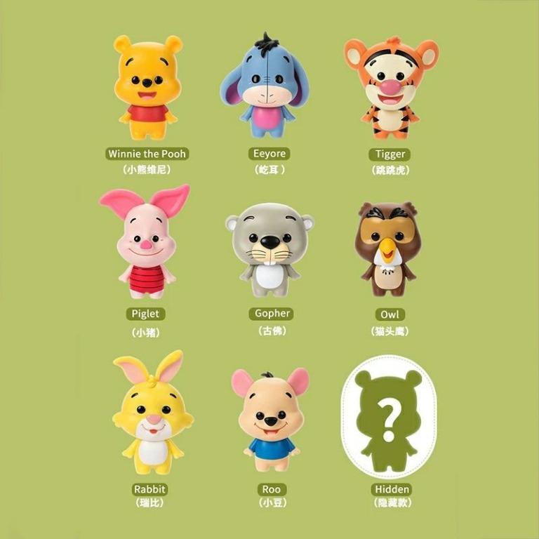 MINISO Blind Box Winnie the Pooh Series - Tigger & Gopher, Toys ...