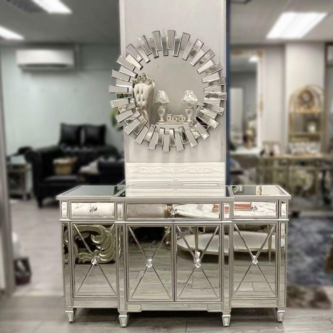 PO | Mirrored Sideboard/Buffet Cabinet | Luxury, Furniture & Home ...