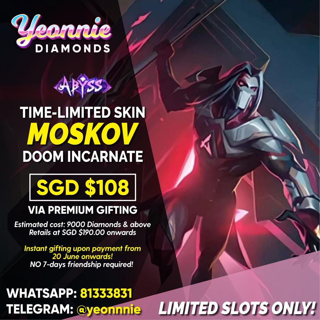 MLBB MOSKOV ABYSS SKIN - DOOM INCARNATE, Video Gaming, Gaming ...