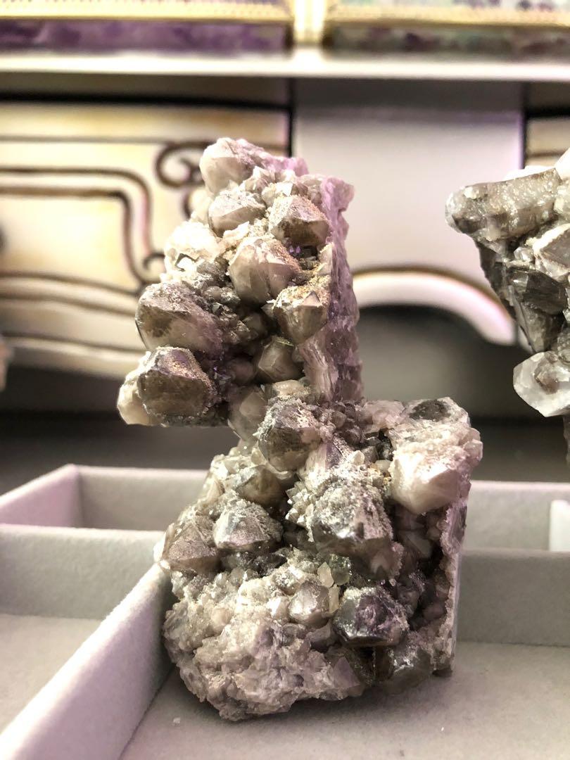 Black crystal/ Panda calcite Natural genuine cluster refer to pics and ...