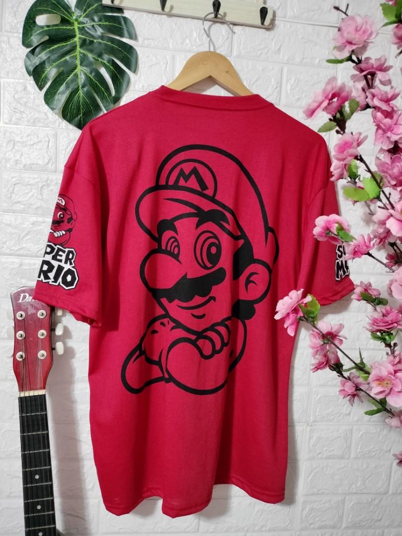 Nintendo - Super Mario Red Oversized Tshirt, Women's Fashion, Tops ...