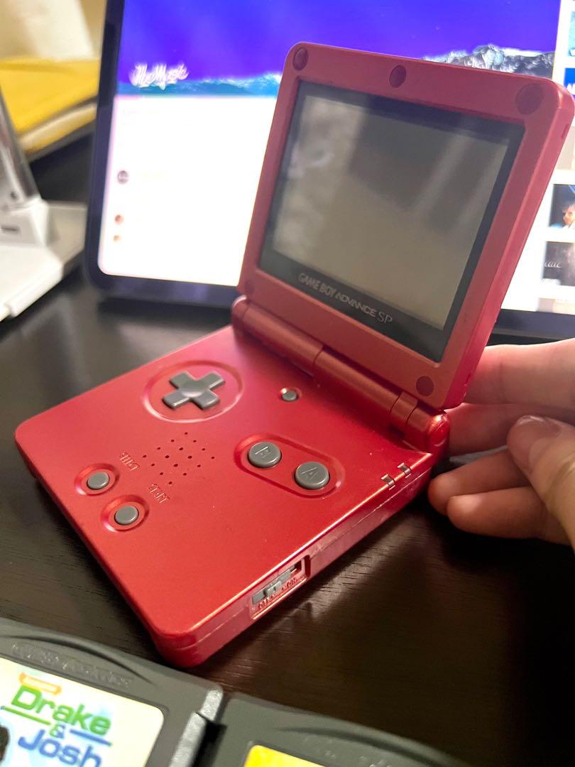 Nintendo Gameboy Advance SP in Red (AGS-001), Video Gaming, Video Game ...