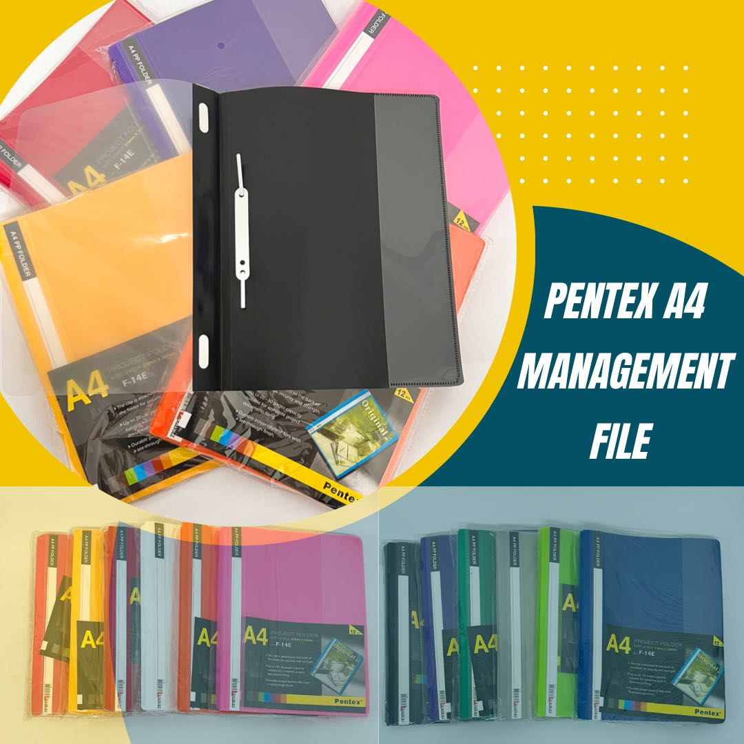 Pentex A4 Management File, Hobbies & Toys, Stationery & Craft ...