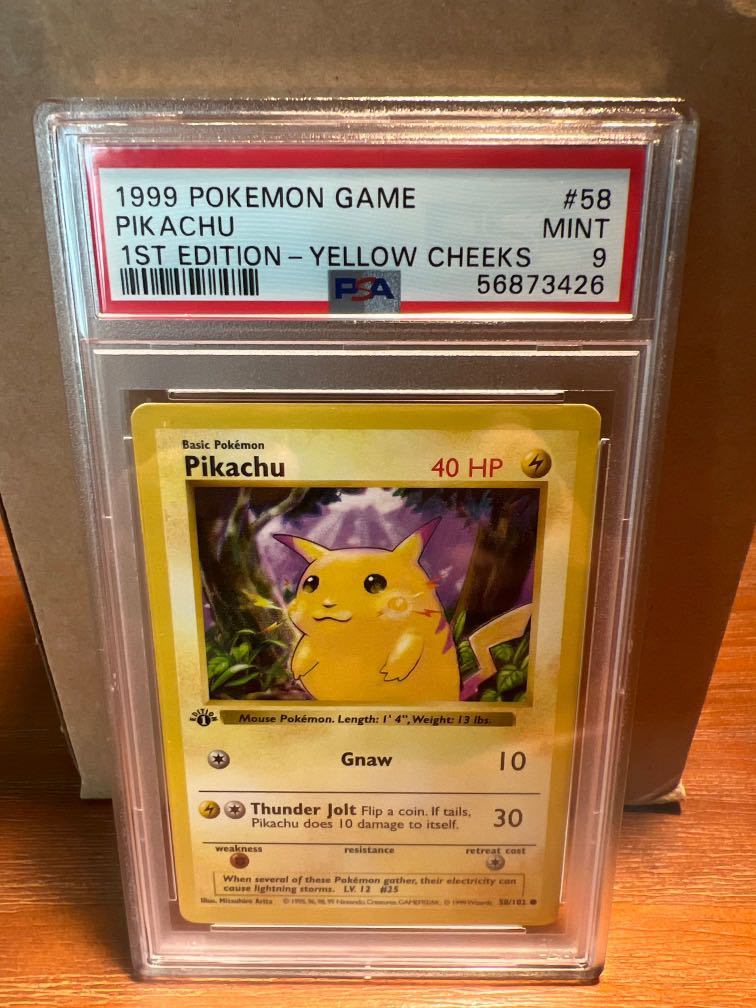 Pikachu 1st Edition base set PSA 9 Pokemon, Hobbies & Toys, Toys ...