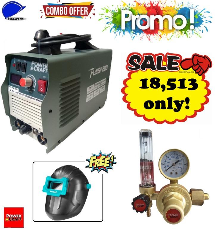 Powercraft DC TIG ARC Inverter Welding Machine & Pc Argon regulator w ...