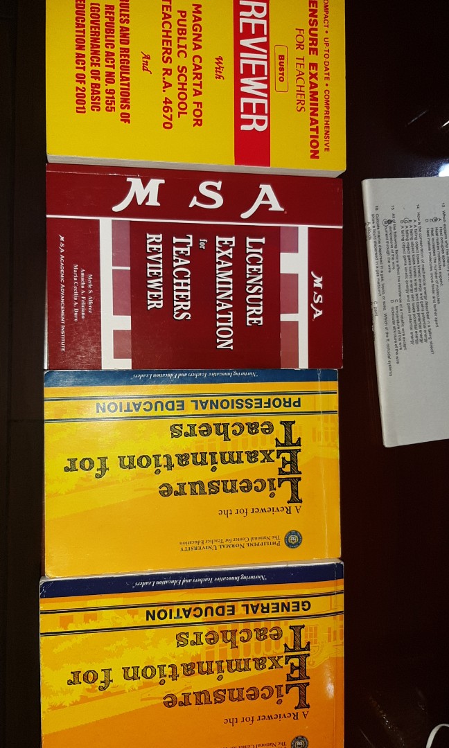 Prof Teacher Exam Reviewers set, Hobbies & Toys, Books & Magazines ...