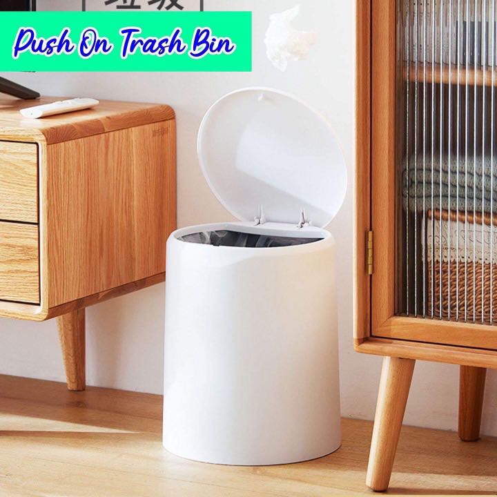 Push on Trash Bin, Furniture & Home Living, Cleaning & Homecare ...