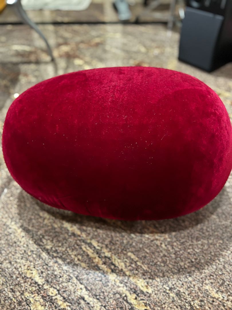 Red Velvet stool, Furniture & Home Living, Furniture, Chairs on Carousell