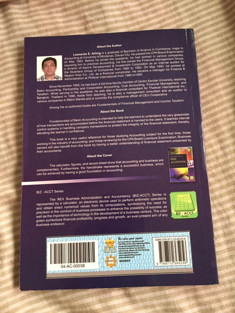 REX BOOKSTORE - FUNDAMENTALS OF BASIC ACCOUNTING, Hobbies & Toys, Books ...