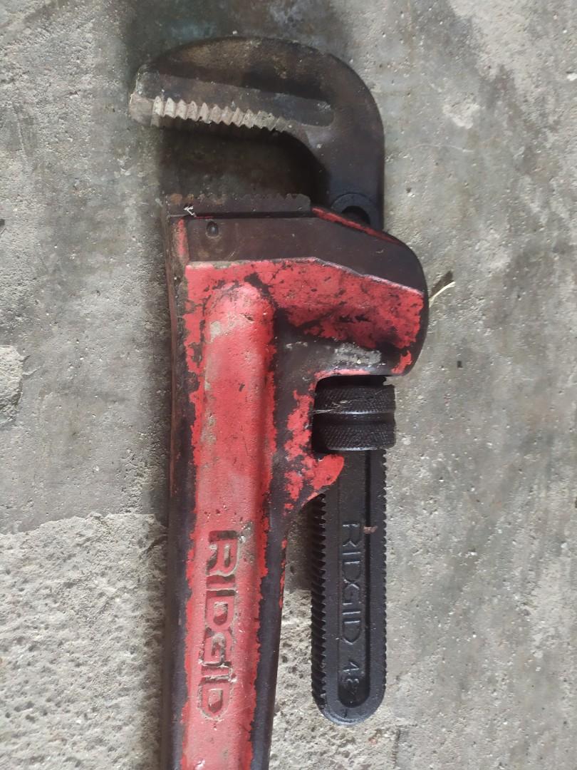 Ridgid Pipe Wrench 48 inch, Commercial & Industrial, Construction Tools ...
