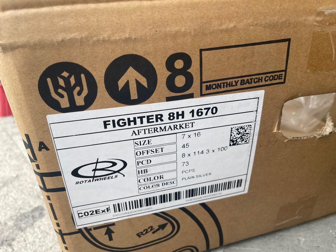ROTA FIGHTER 8 16s AKA CE28 16x7 ET45 on Carousell