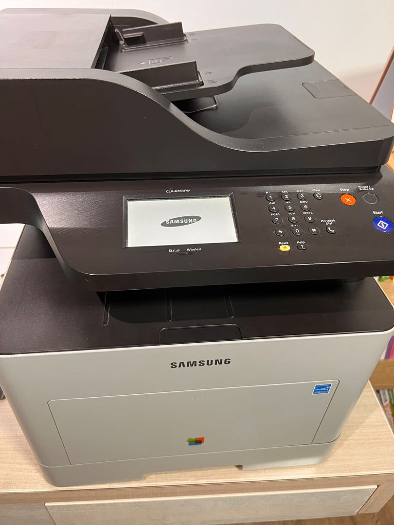 Samsung auto duplex laser colour printer CLX-6260FW, Computers & Tech ...