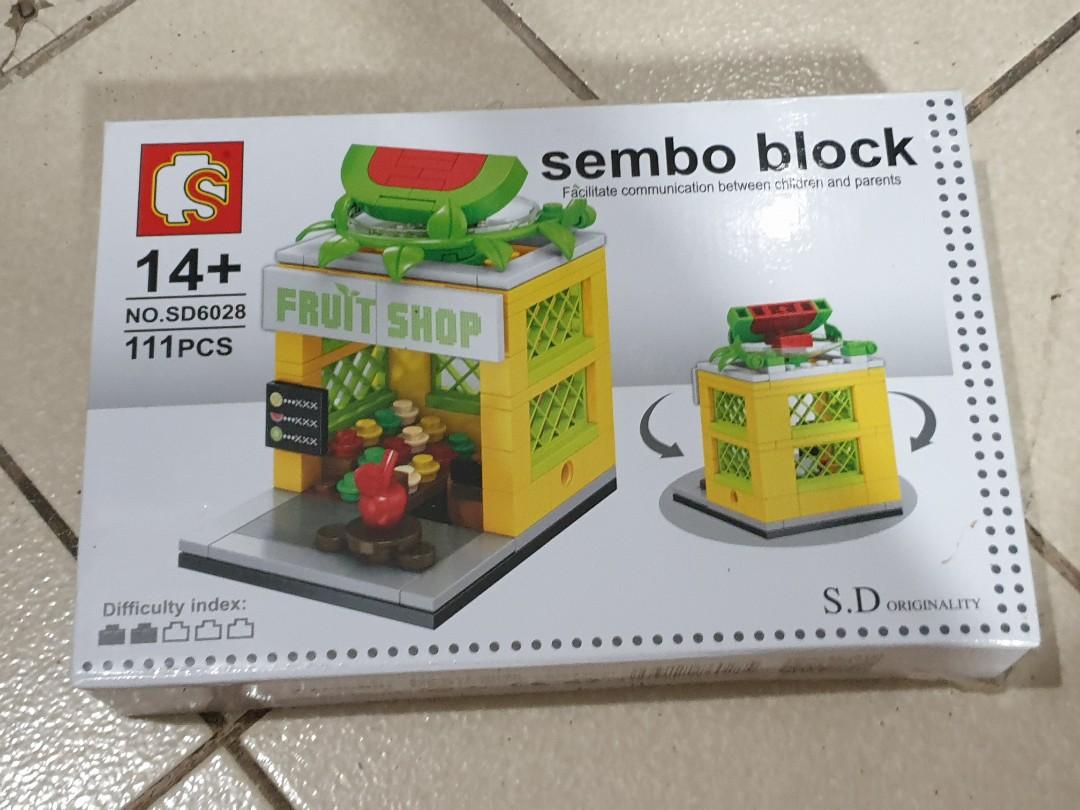 sembo block fruit shop, Hobbies & Toys, Toys & Games on Carousell
