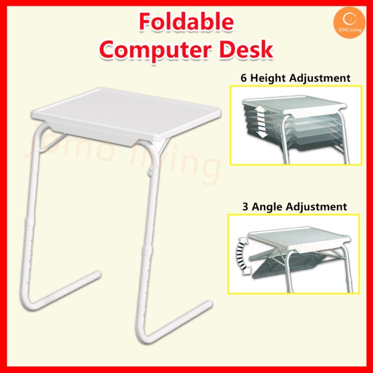 [FREE DELIVERY] Height Adjustable Foldable Side Table Folding Side ...