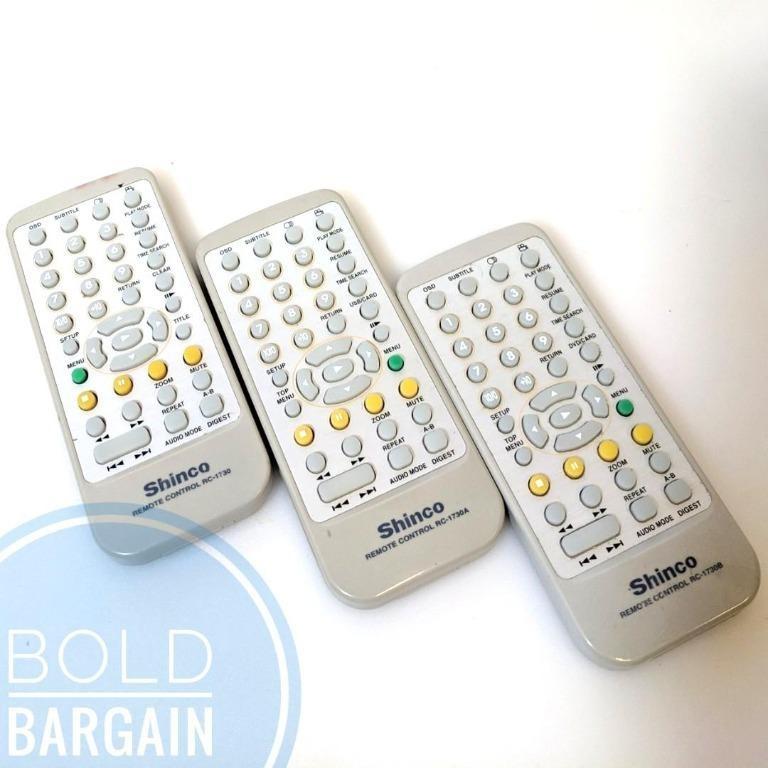 Shinco Wireless Infrared Remote Control RC-1730 RC-1730A RC-1730B For ...