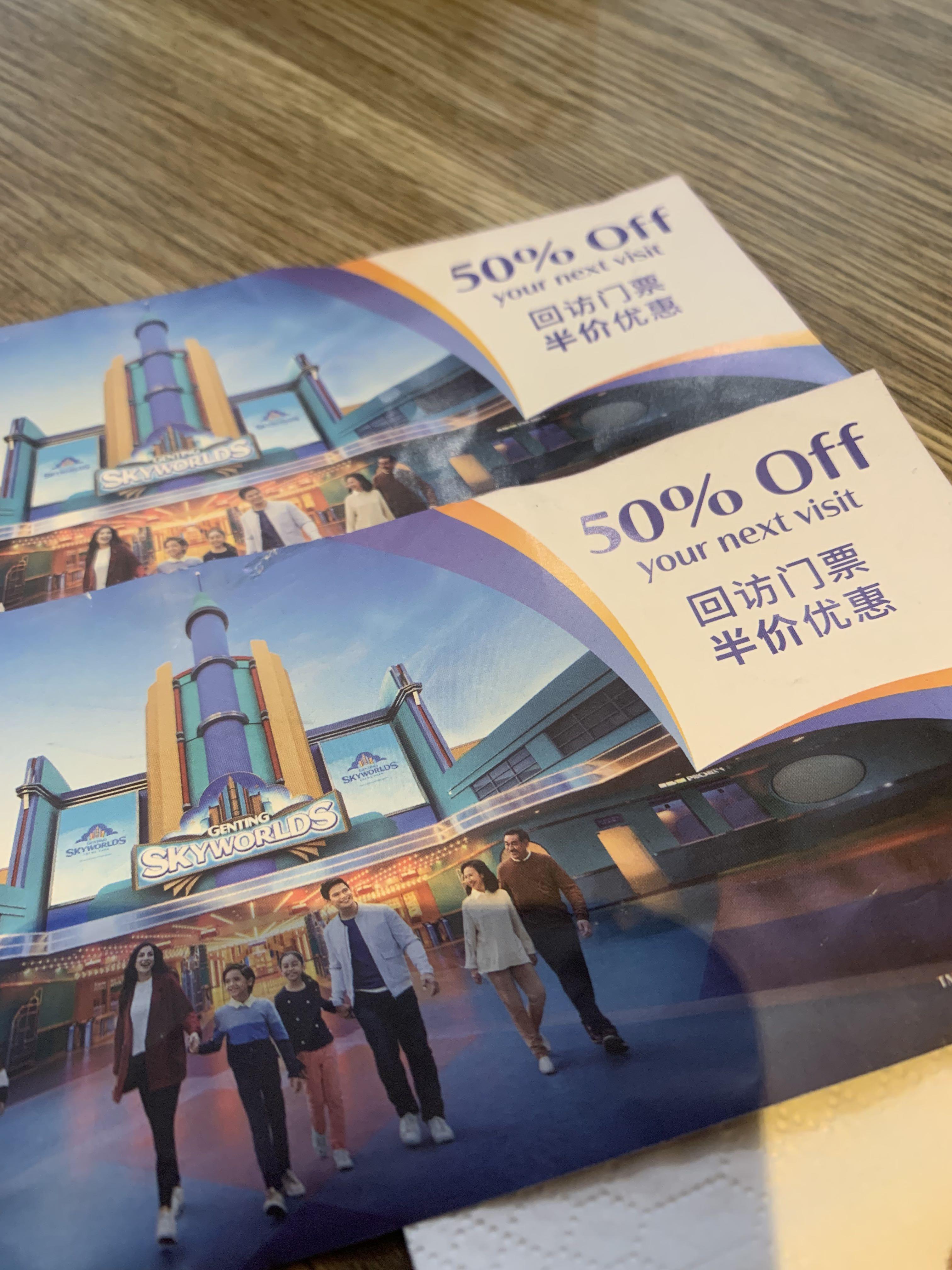 Skyworld Genting Ticket, Tickets & Vouchers, Vouchers on Carousell