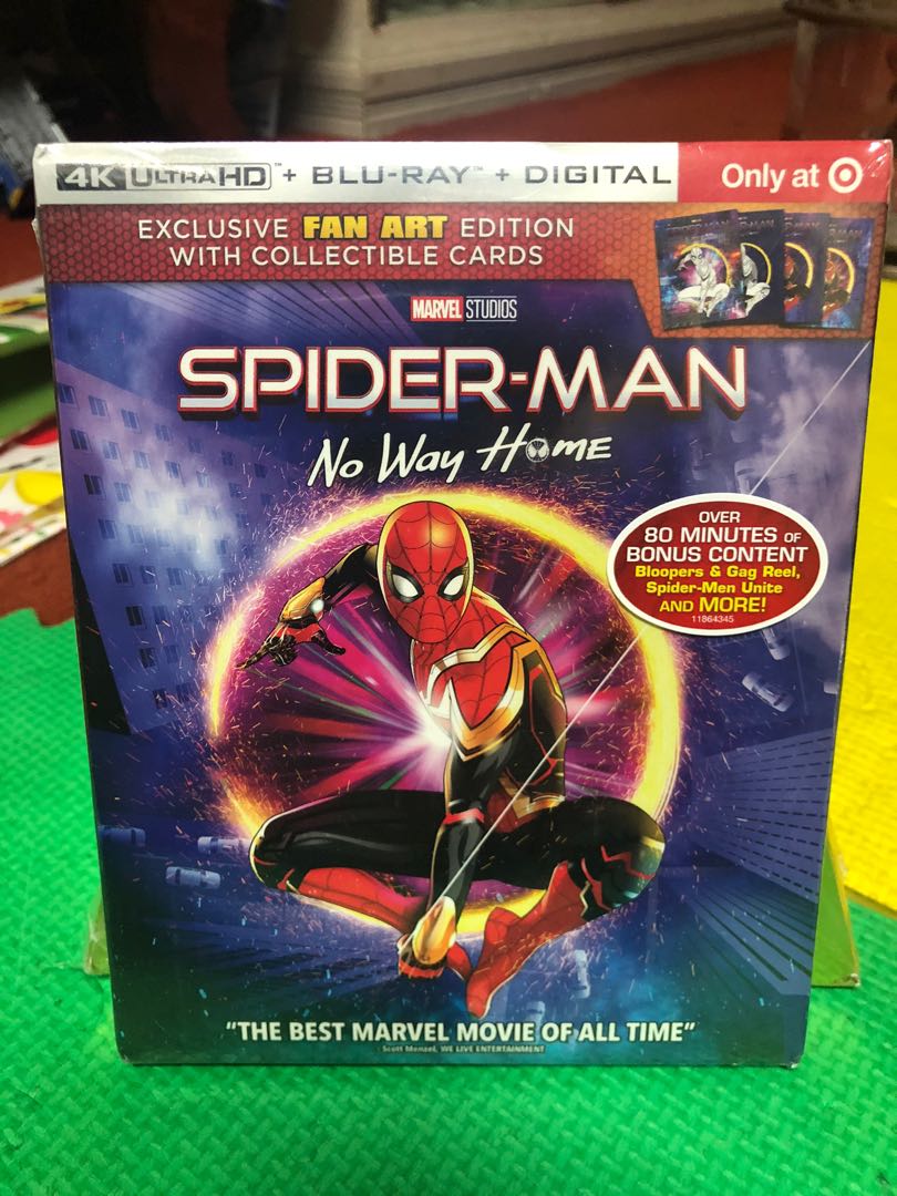 Spider Man No Way Home Target Exclusive 4K Blu Ray, Hobbies & Toys ...
