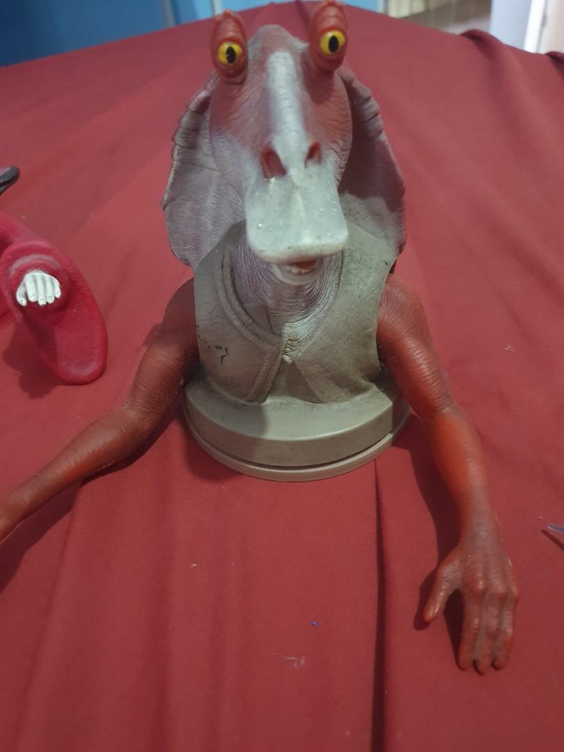 Star Wars Cup Toppers Jar Jar Binks, Yoda, Queen Amidala. With Ray ...