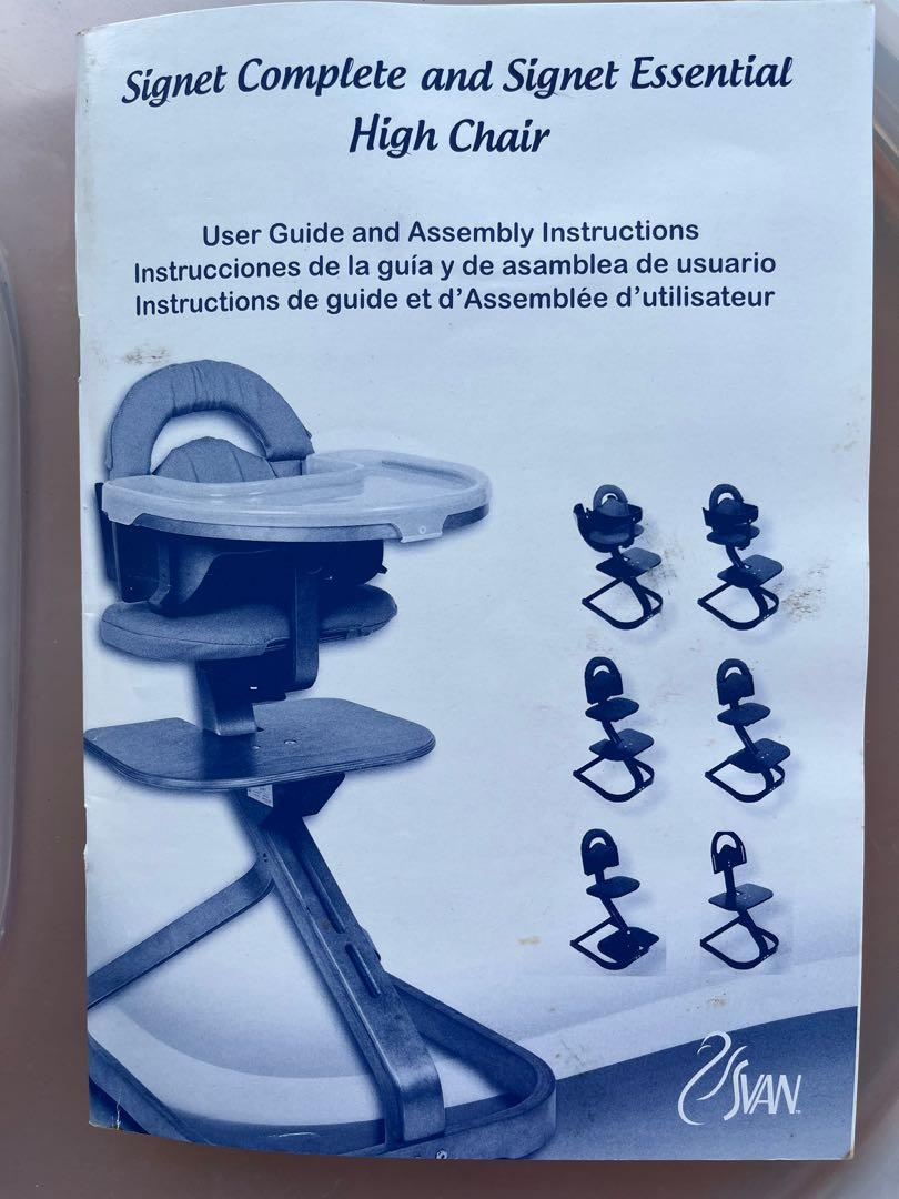 Svan wooden High Chair with removable tray (cherry), Babies & Kids ...