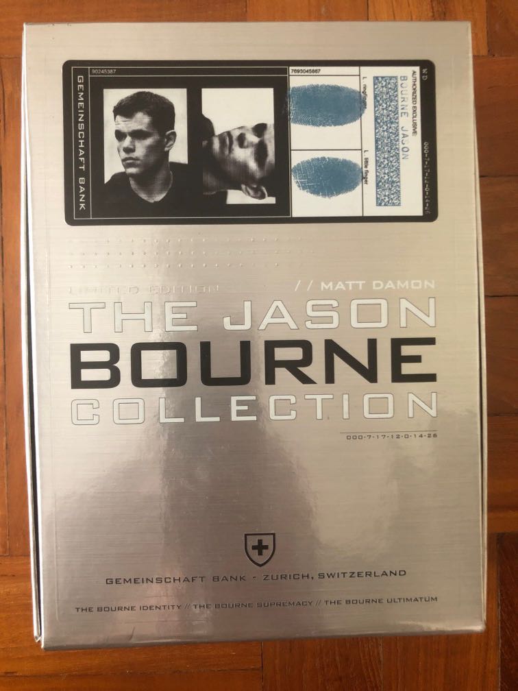 The Jason Bourne Collection DVD Box Set, Hobbies & Toys, Music & Media ...