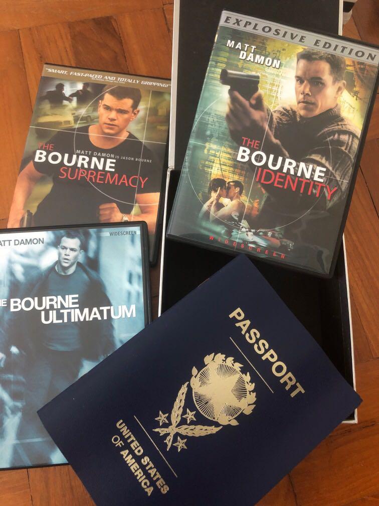 The Jason Bourne Collection DVD Box Set, Hobbies & Toys, Music & Media ...