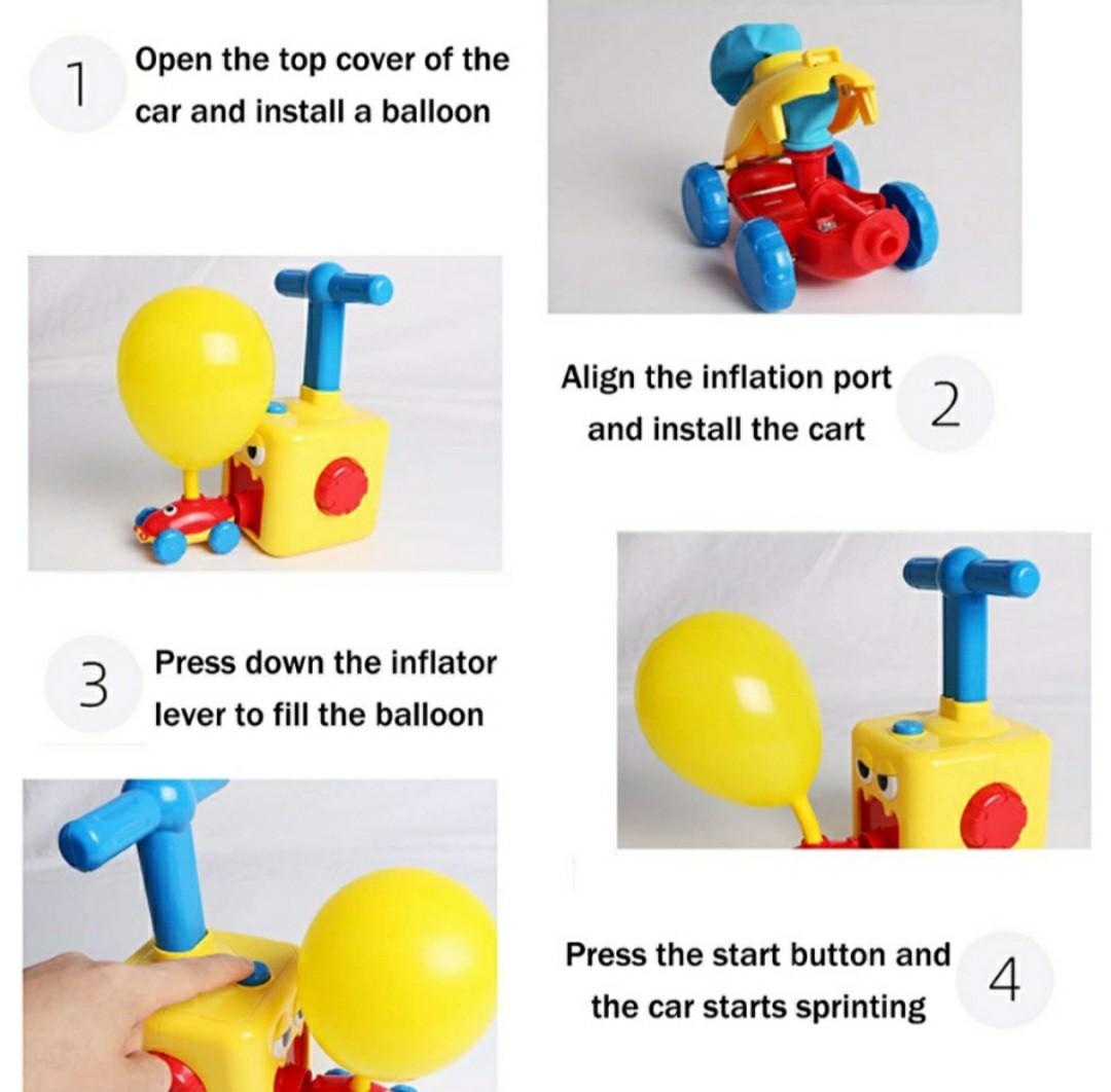 Toy Balloon Powered Car & Rocket Launcher, Babies & Kids, Infant ...