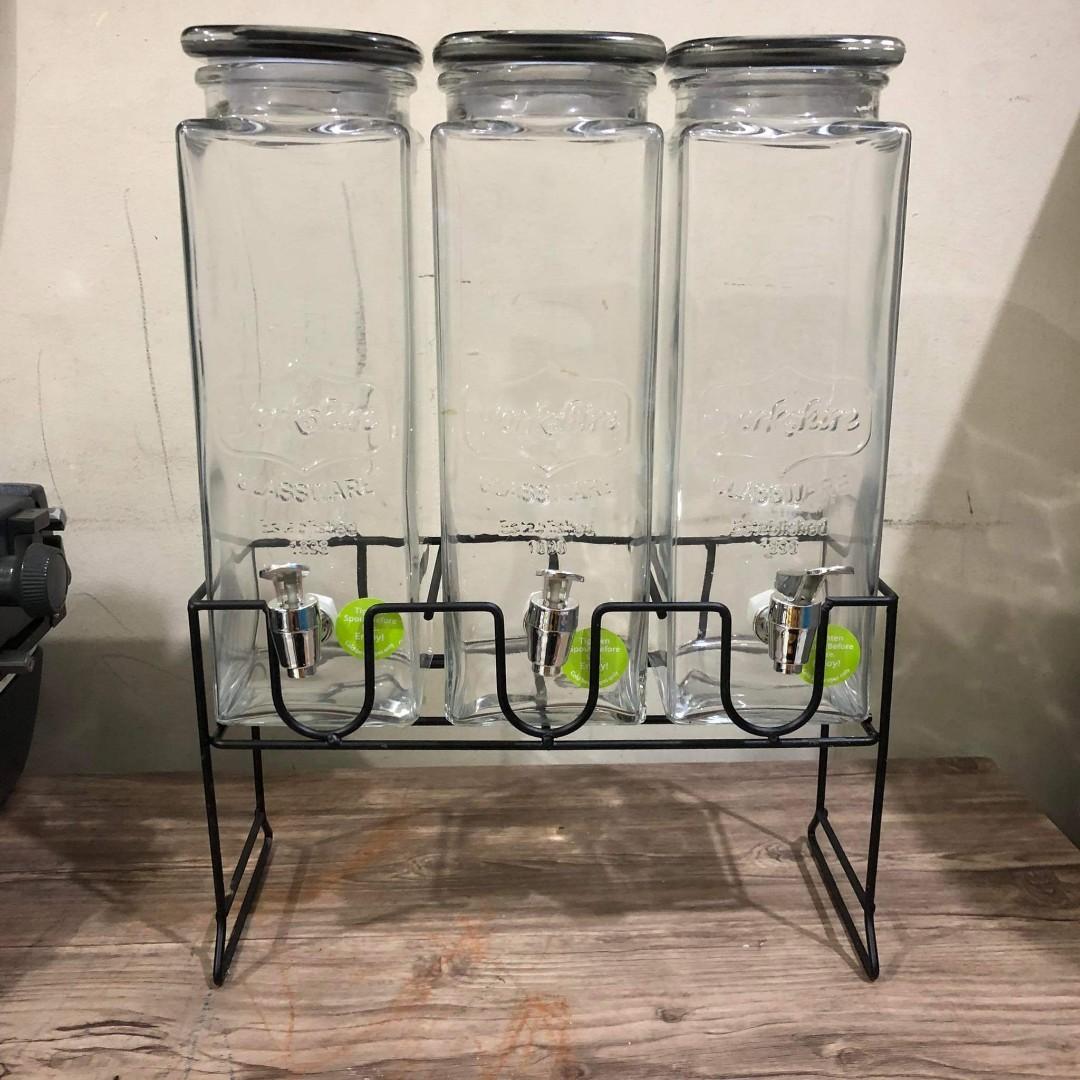 Triple Beverage Dispenser, Furniture & Home Living, Kitchenware ...