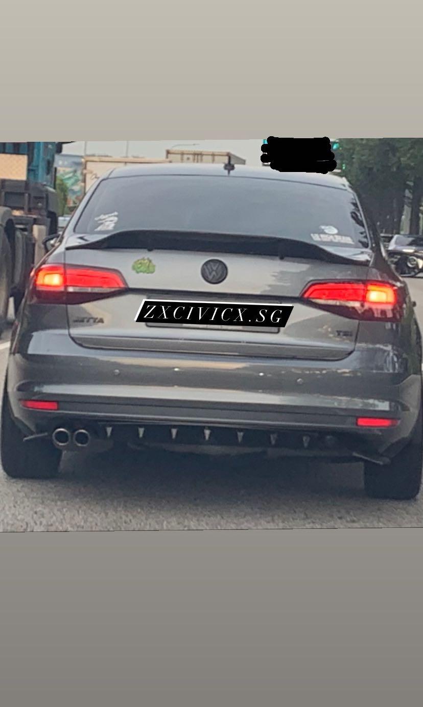 Universal ducktail spoiler in glossy black / cf - benz w204 c-class ...