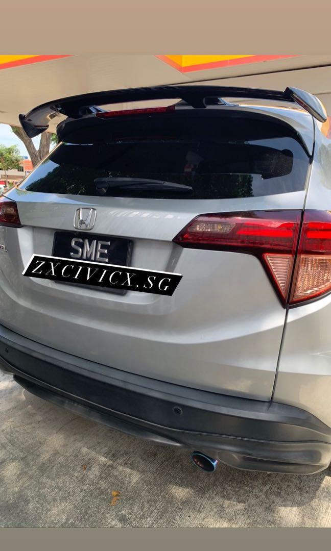 Universal SUV rear spoiler Carbon fibre / Honda vezel / Toyota CHR ...