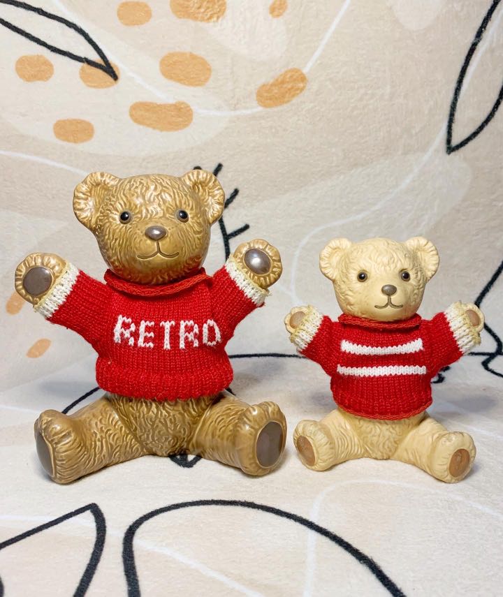 Vintage collectible Bear Coin Bank Figurine, Furniture & Home Living ...