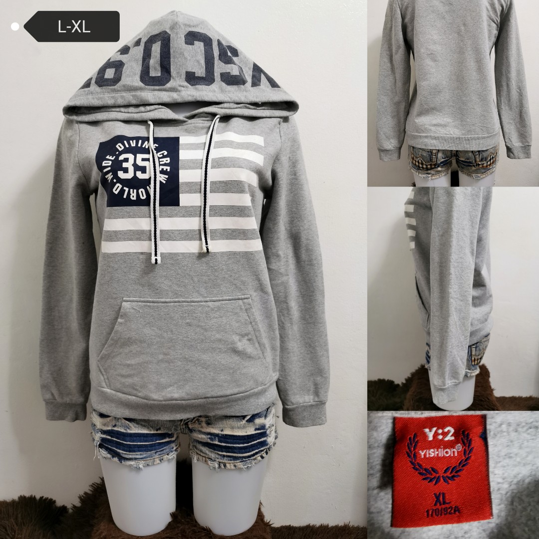 YISHION HOODIE JACKET FOR WOMEN, Women's Fashion, Coats, Jackets and Outerwear on Carousell