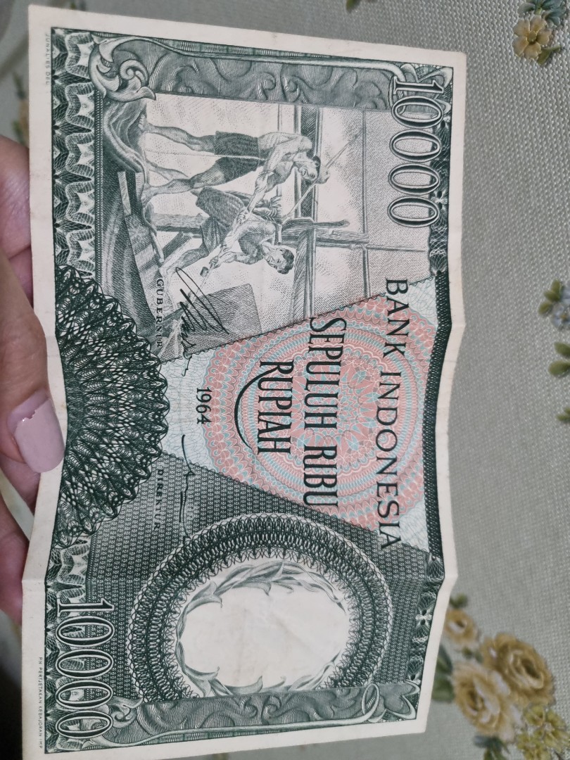 10000 indonesia jadul, Antik, Uang Lama di Carousell