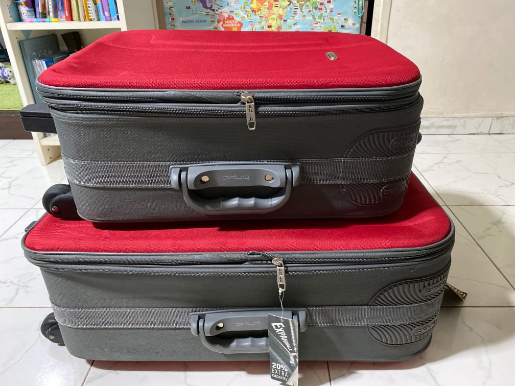 2 Pc Luggage BHPC Cloth 20% Expandable Zip, Fixed Locked, Hobbies ...