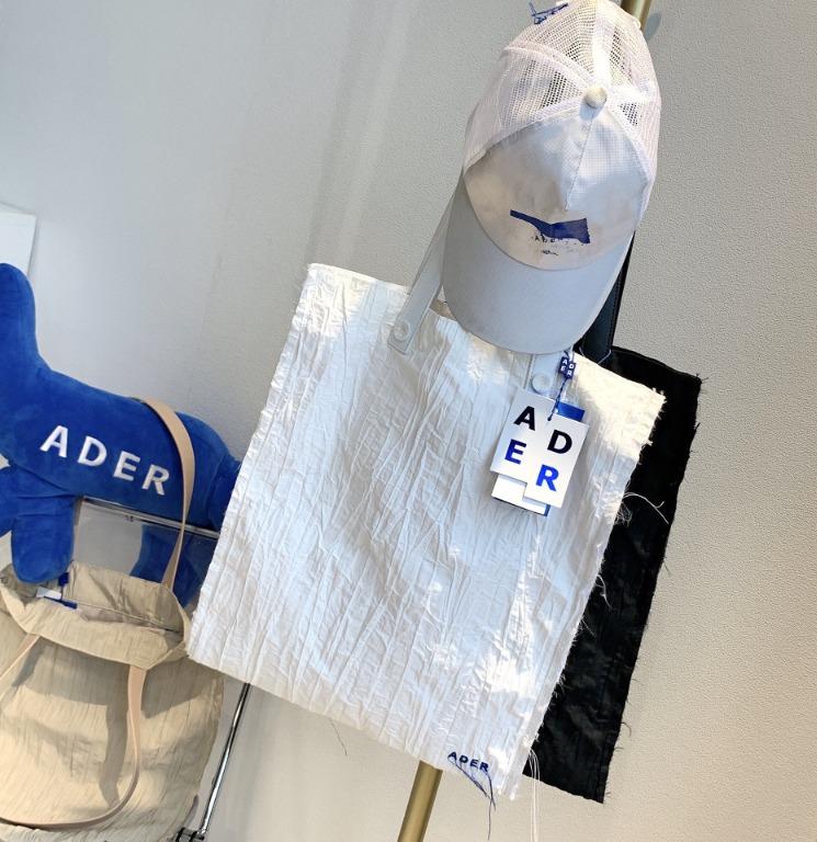 韓國 ADER error 白色網面帆布 藍色燙印LOGO CAP 帽, 男裝, 手錶及配件, 棒球帽、帽 - Carousell