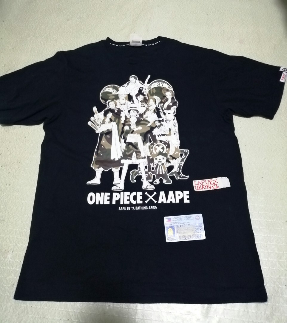 AAPE X ONE PIECE, Men's Fashion, Tops & Sets, Tshirts & Polo Shirts on ...